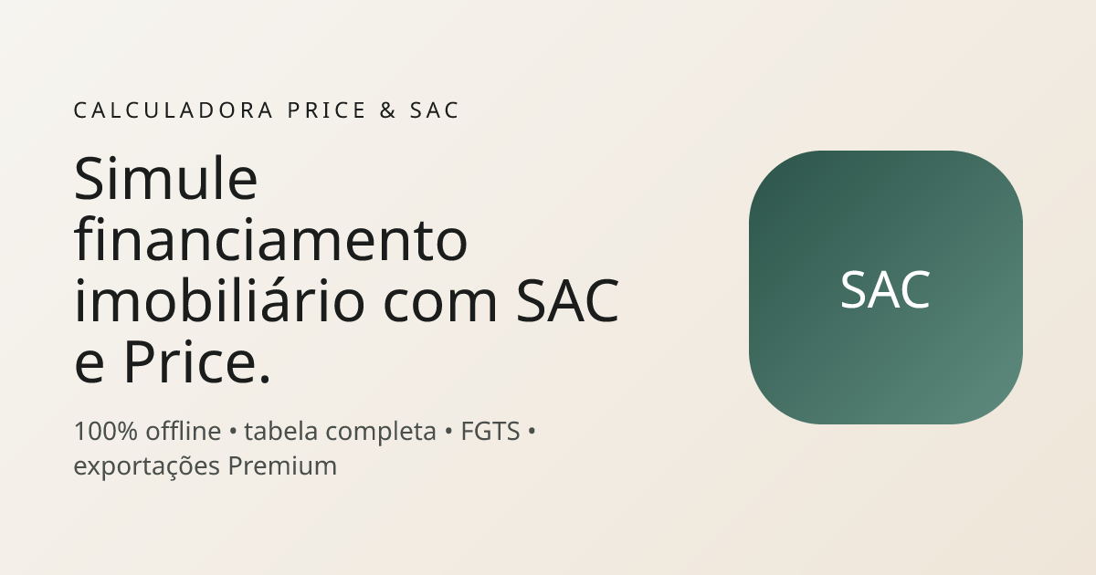 Simulador SAC e Price